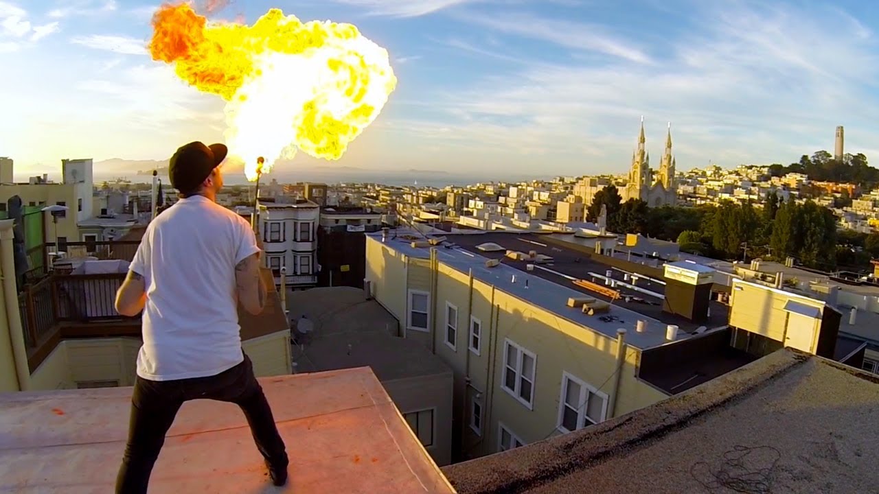 GoPro: Fire Breathing With A 24 GoPro Array | GoPro Times
