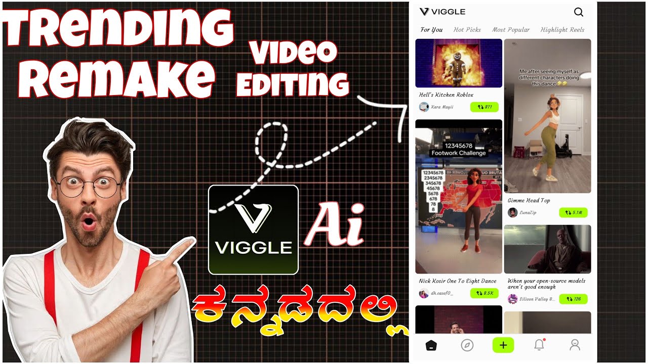 Viggle Ai Video Editing In Kannada //@Techedit_proViggle Ai | GoPro Times