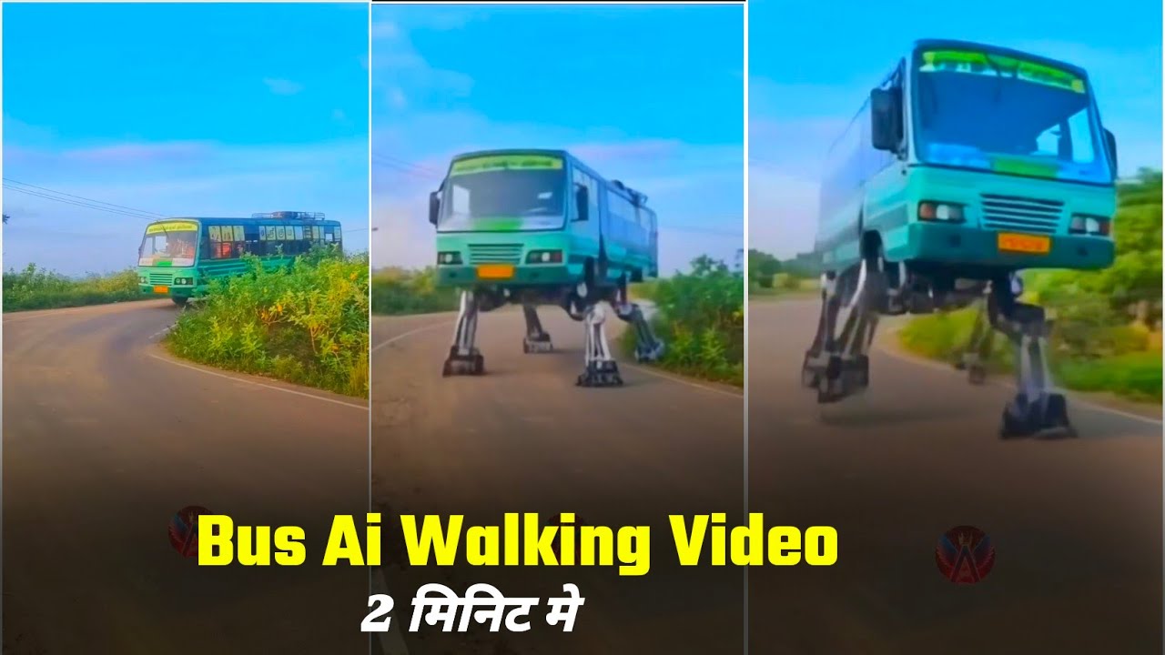 Bus Ai Walking Video Editing | Walking Bus Video Editing Tutorial ...